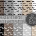 Mustache Digital Paper, Paper Pack, Digital Scrapbooking, Mustache ...