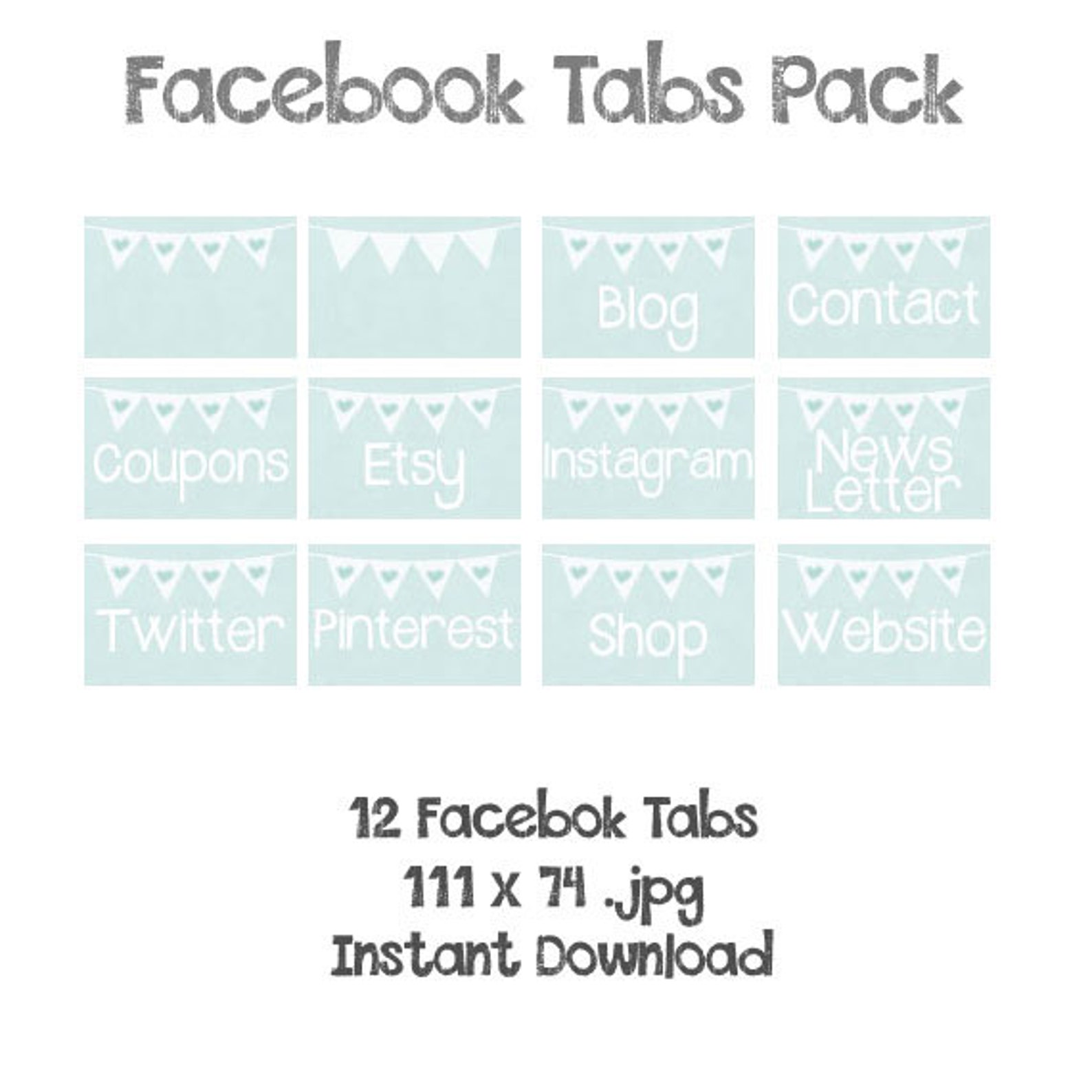 Facebook Tabs, Social Media Icons, Blog Buttons, Timeline Tab Images ...