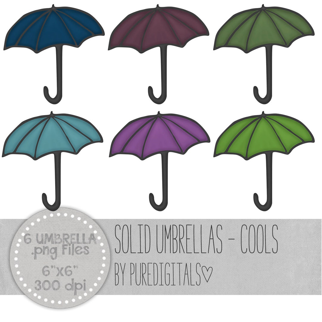 Umbrella Clip Art, Umbrella PNG, Digital Scrapbooking, Scrapbooks ...