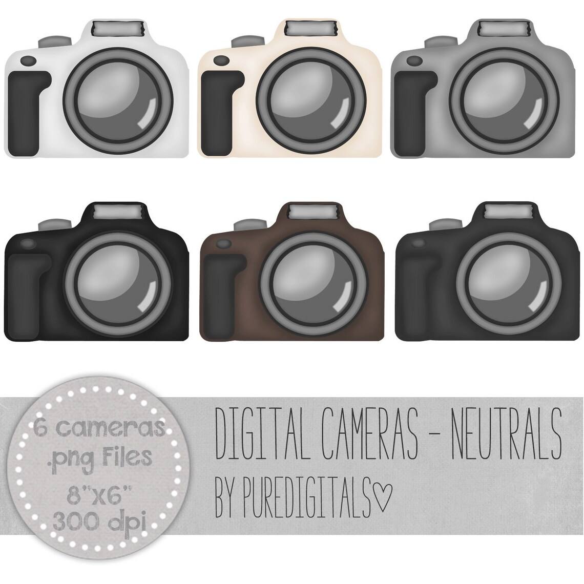 Camera Clip Art, Camera PNG, Digital Scrapbooking, Photography Clipart ...