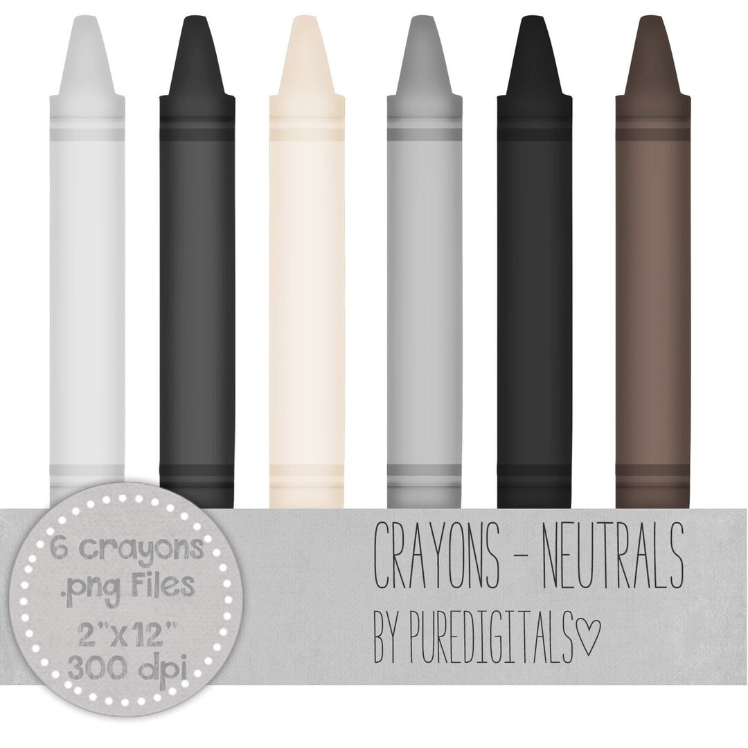 Crayons Clip Art, Crayons PNG, Digital Scrapbooking, Scrapbooks ...