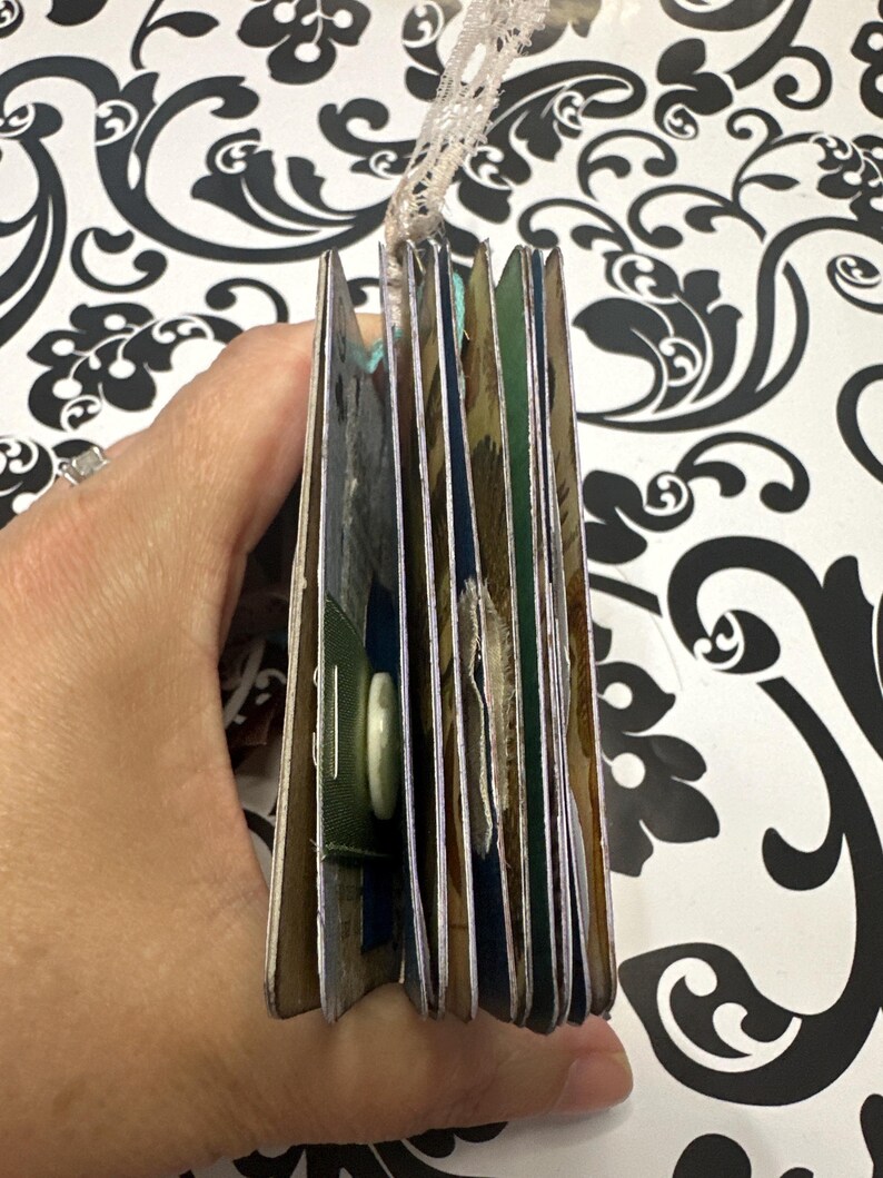 22 Page Altered Playing Card Album, Distressed, Grungy, Vintage OCEAN ...