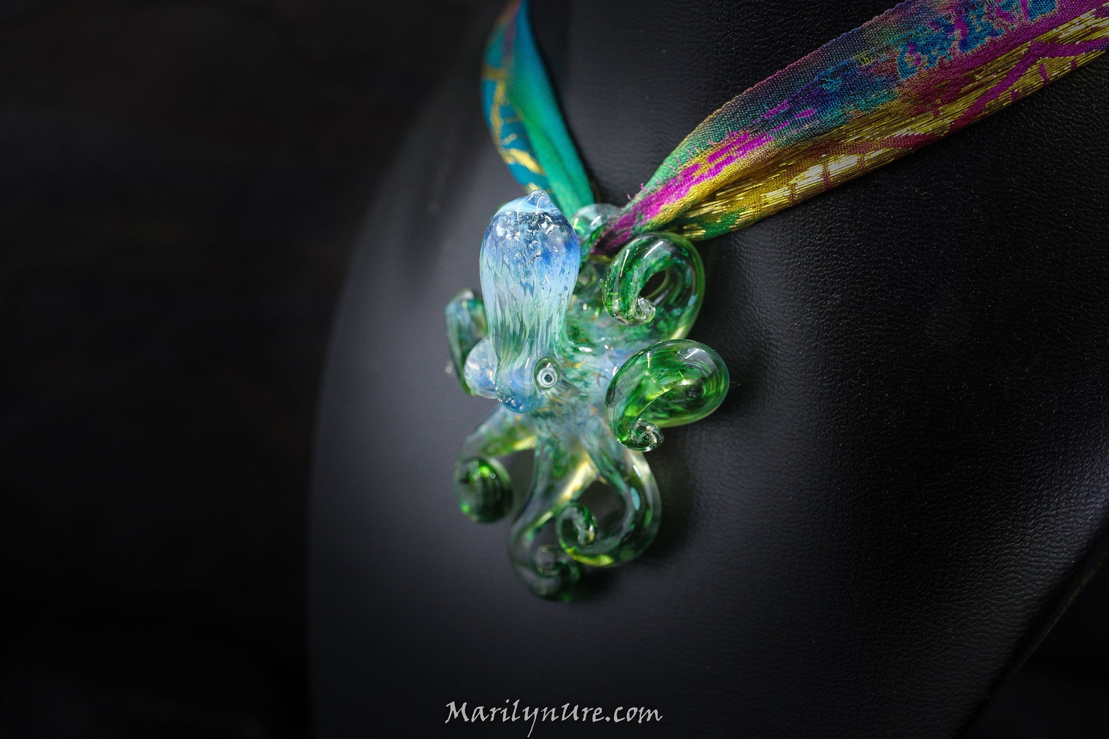 The Opaline Green Kraken Collectible Wearable Boro Glass Octopus ...