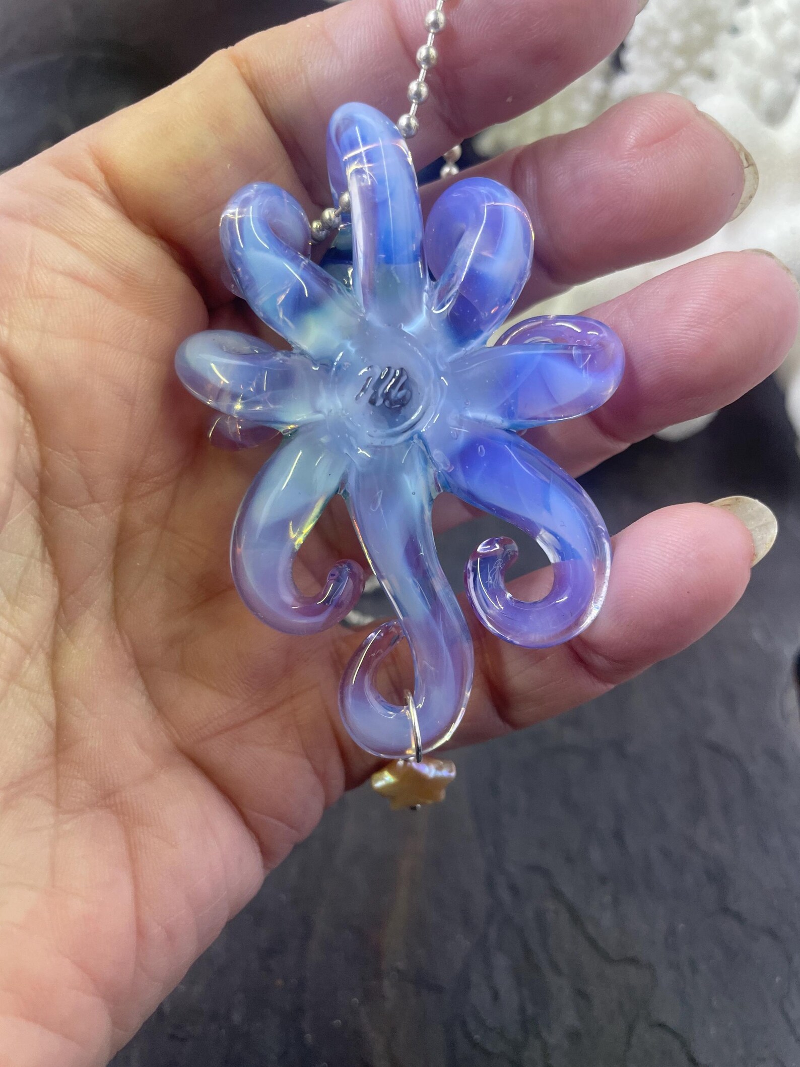 The Neverland Kraken Collectible Wearable Boro Glass Octopus Necklace ...