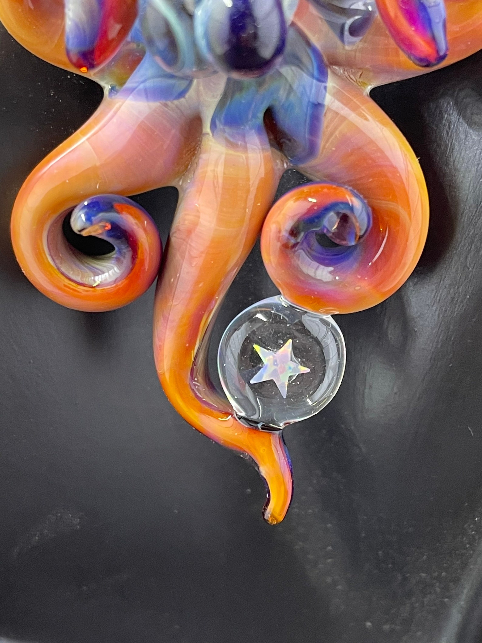 The Falling Star Kraken Collectible Wearable Boro Glass | Etsy