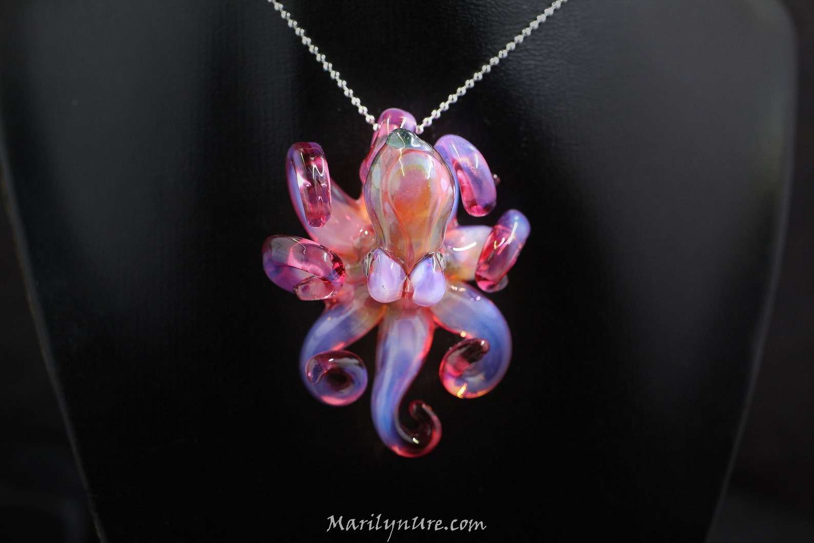The Blood Moon Kraken Collectible Wearable Boro Glass Octopus - Etsy