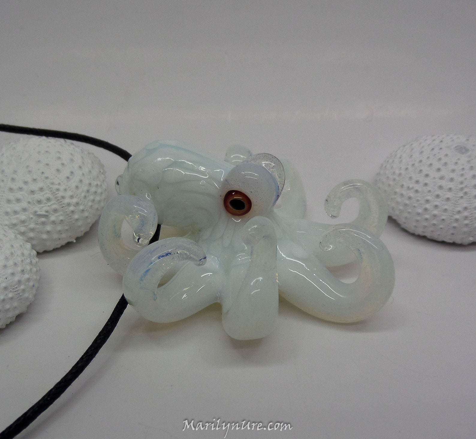 The Little Secret White Kraken Collectible Wearable Boro Glass Octopus ...