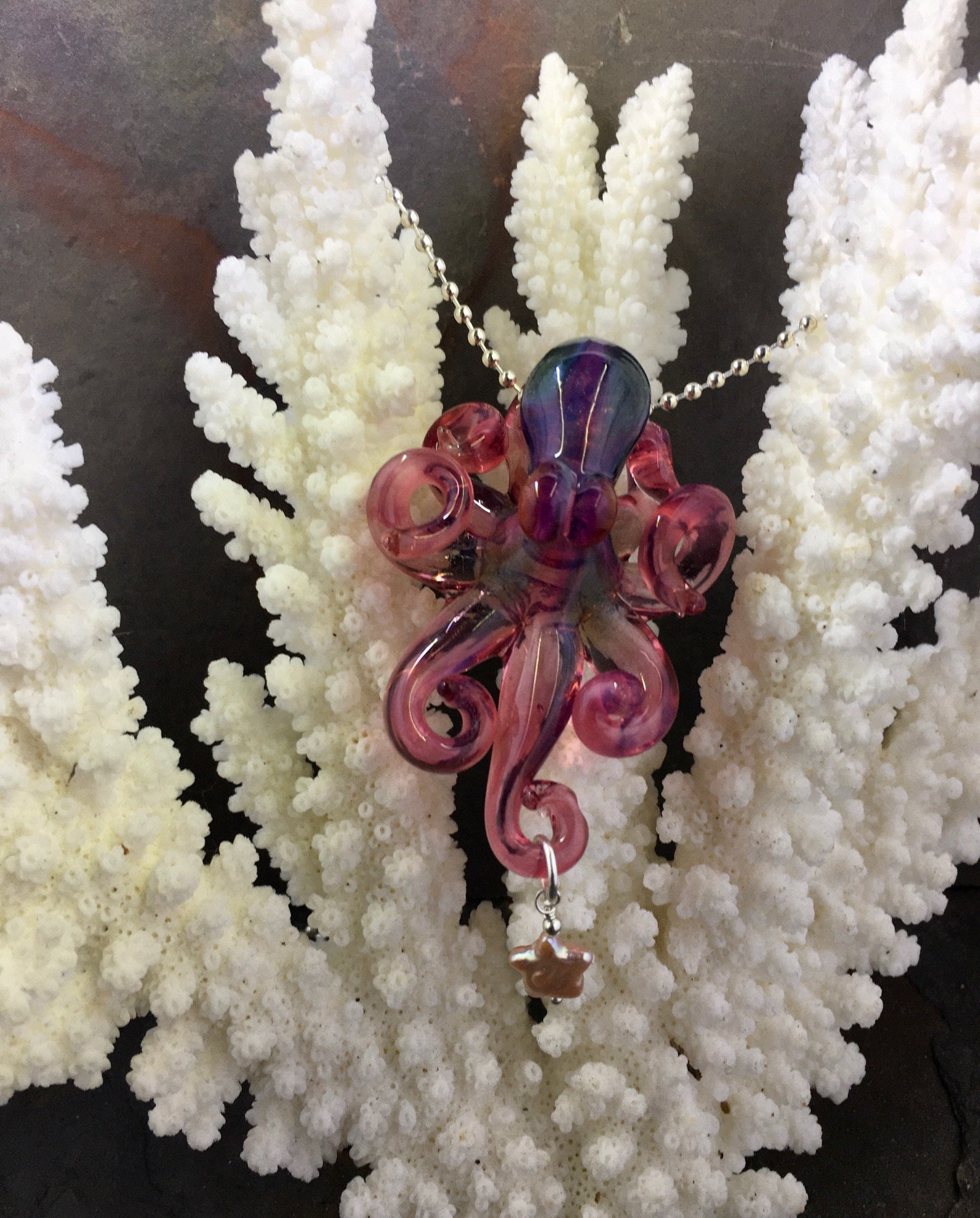 The Telemagenta Pearl Kraken Collectible Wearable Boro Glass - Etsy