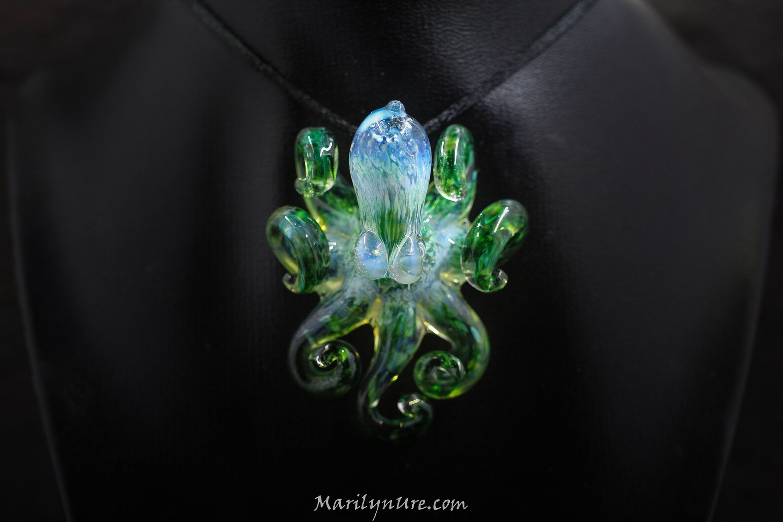 The Opaline Green Kraken Collectible Wearable Boro Glass Octopus ...