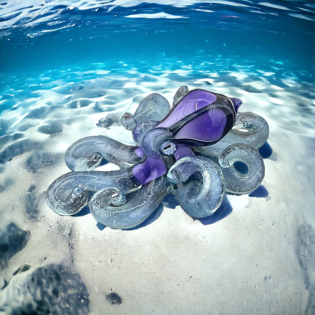 The Purple Nimbus Kraken Collectible Wearable Boro Glass Octopus ...