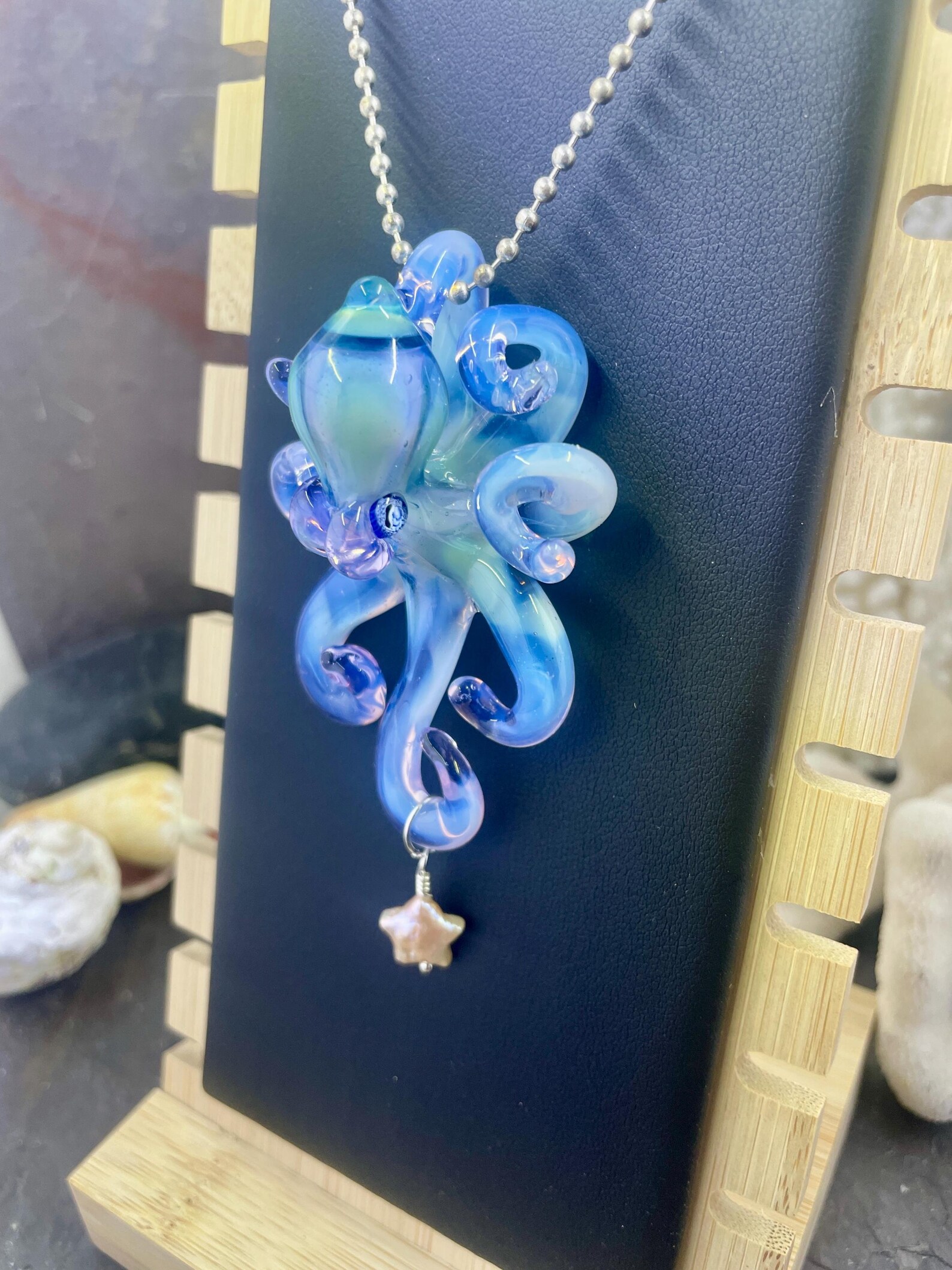 The Neverland Kraken Collectible Wearable Boro Glass Octopus Necklace ...