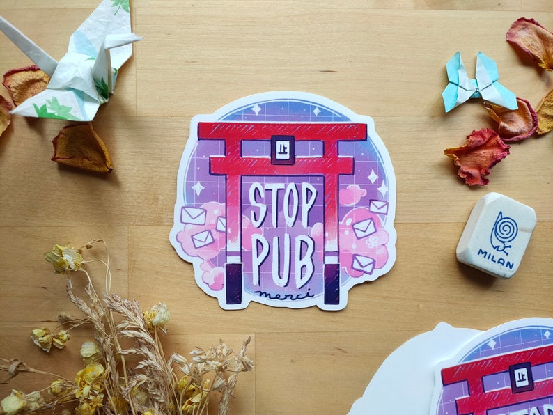 Torii Big Stop Pub Sticker by Poncho - Etsy