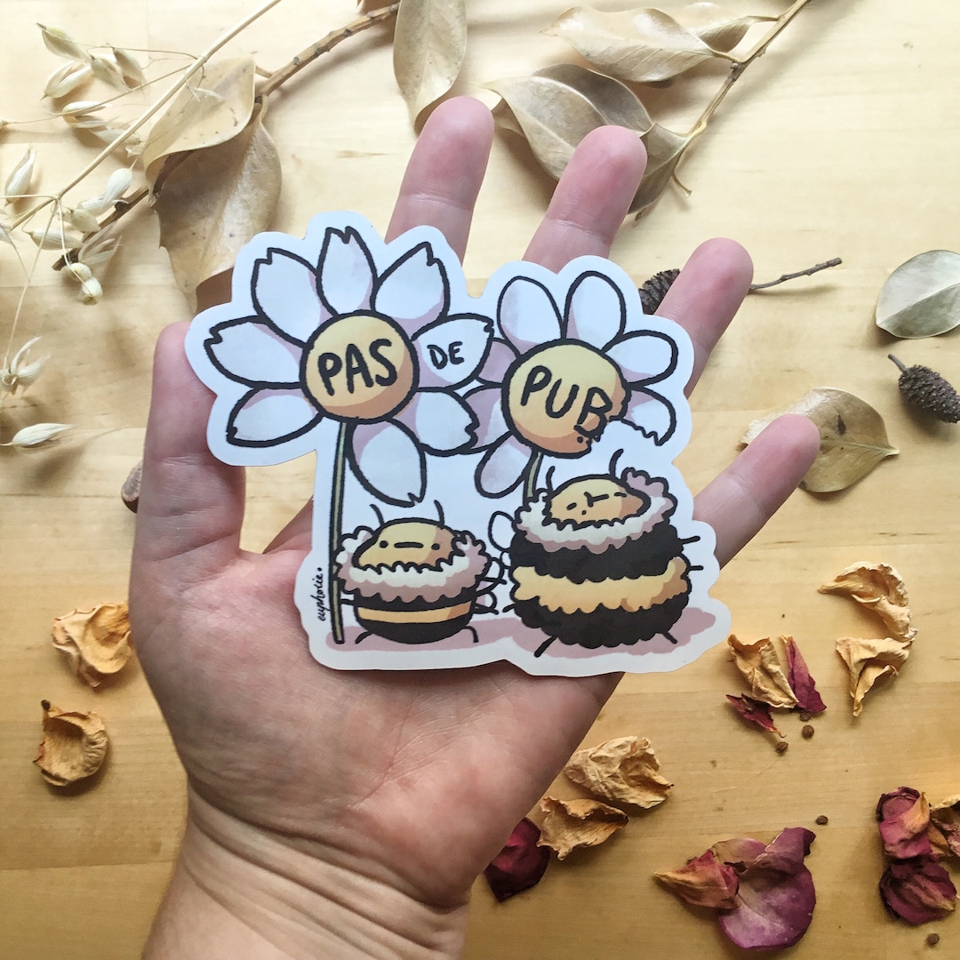 Bees Big Stop Pub Sticker by Eupholie - Etsy