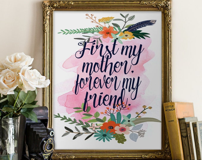 Mother's Day Print, Wall Art Quotes, Quotes Poster, Poster Quote, Quote ...