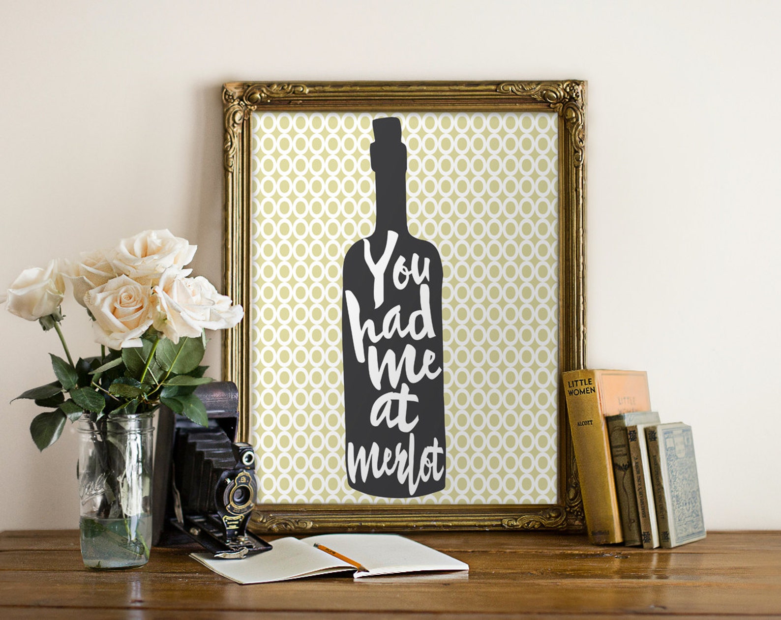 You Had Me at Merlot Wall Art Quotes Quotes Poster Poster - Etsy