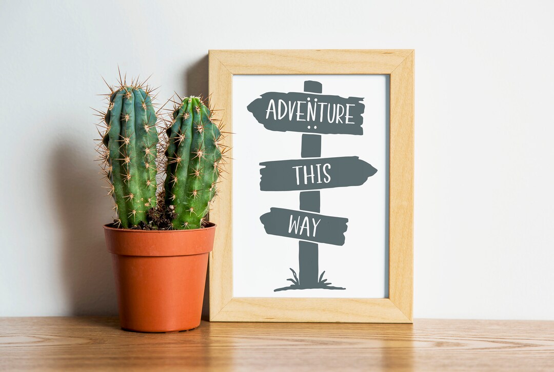 Adventure This Way, Wall Art Quotes, Scripture, Nursery Wall Art, Quote ...