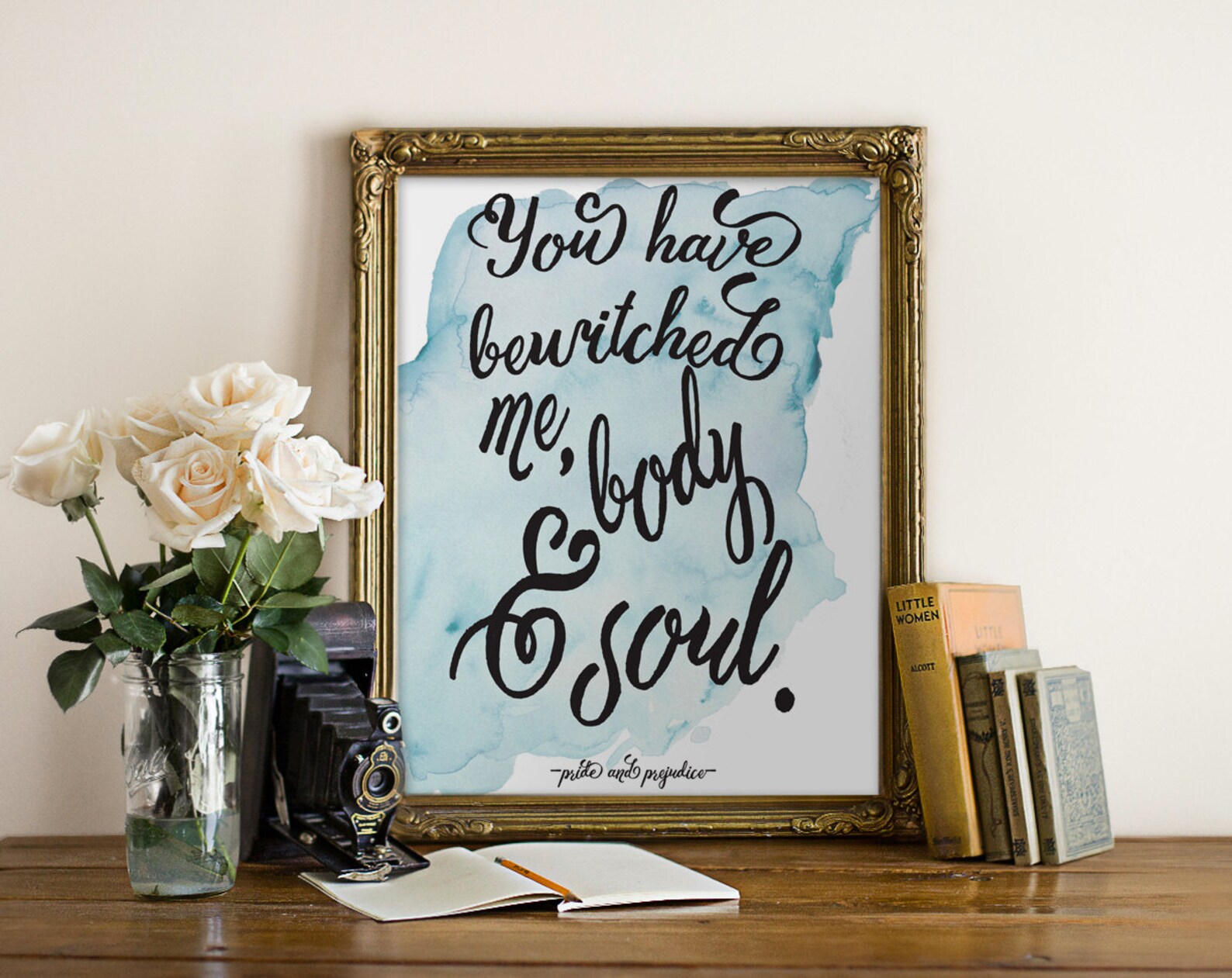 Pride and Prejudice Quote Mr. Darcy Quote Jane Austen Quote | Etsy