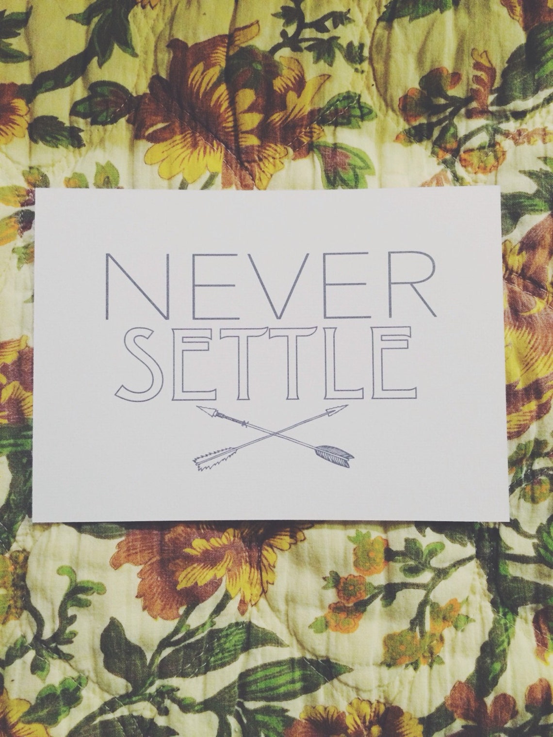 Never Settle Print Wall Art Quotes Quotes Poster Poster - Etsy