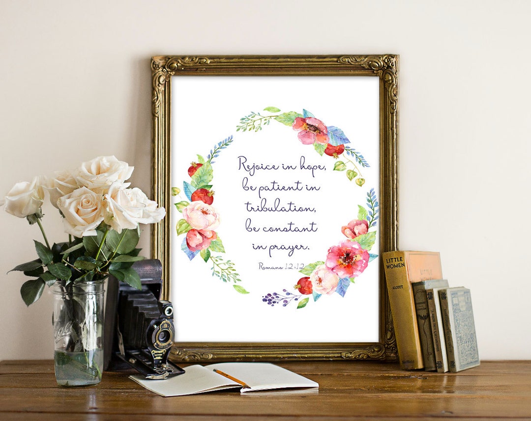 Bible Verse Print Wall Art Quotes Quotes Poster Poster - Etsy