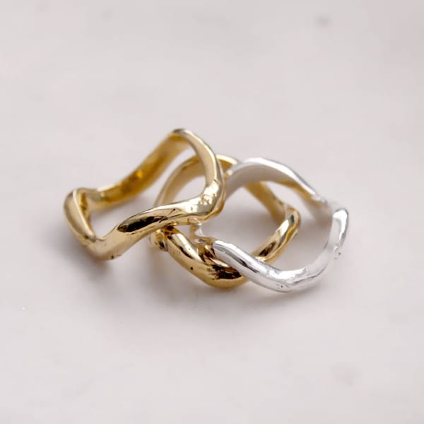 Organic Gold Ring - Etsy