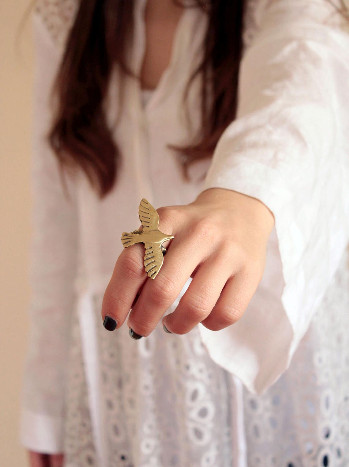 Seagull Bird Ring Flying Birds Ring Bird Lover Gift | Etsy