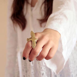 Seagull Bird Ring, Flying Birds Ring, Bird Lover Gift - Etsy