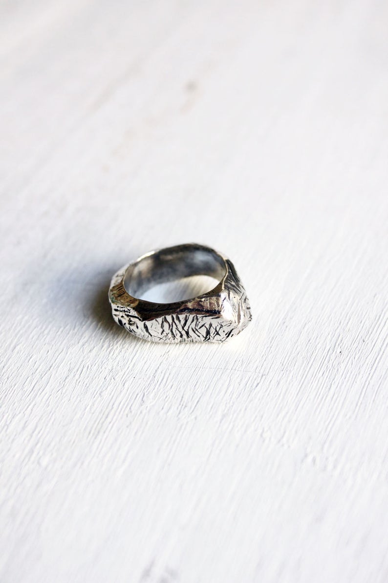 Mens Ring Vintage Chunky Rings Bold Rings Gift for Him - Etsy