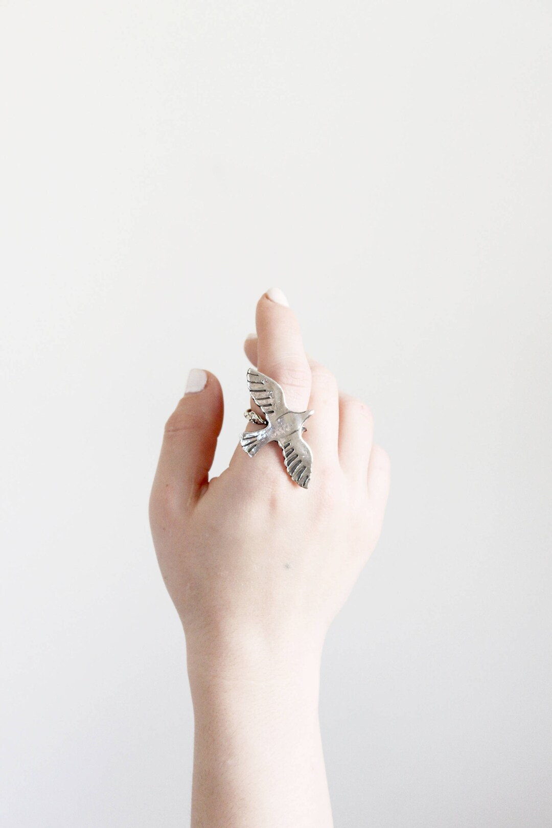 Seagull Bird Ring Silver, Flying Bird Ring, Bird Lovers Gift - Etsy