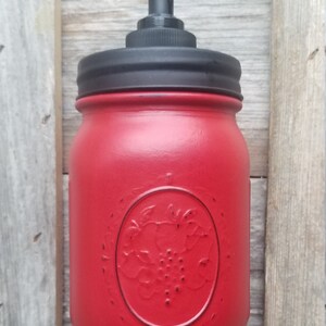 Country Living Vintage Red Soap Dispenser - Etsy