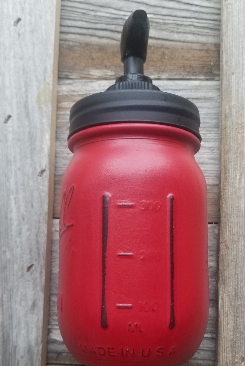 Country Living Vintage Red Soap Dispenser - Etsy