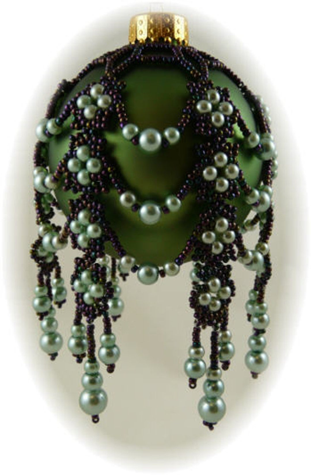 Mystic Pearls Ornament Cover PDF Pattern by Michelle Skobel - Etsy