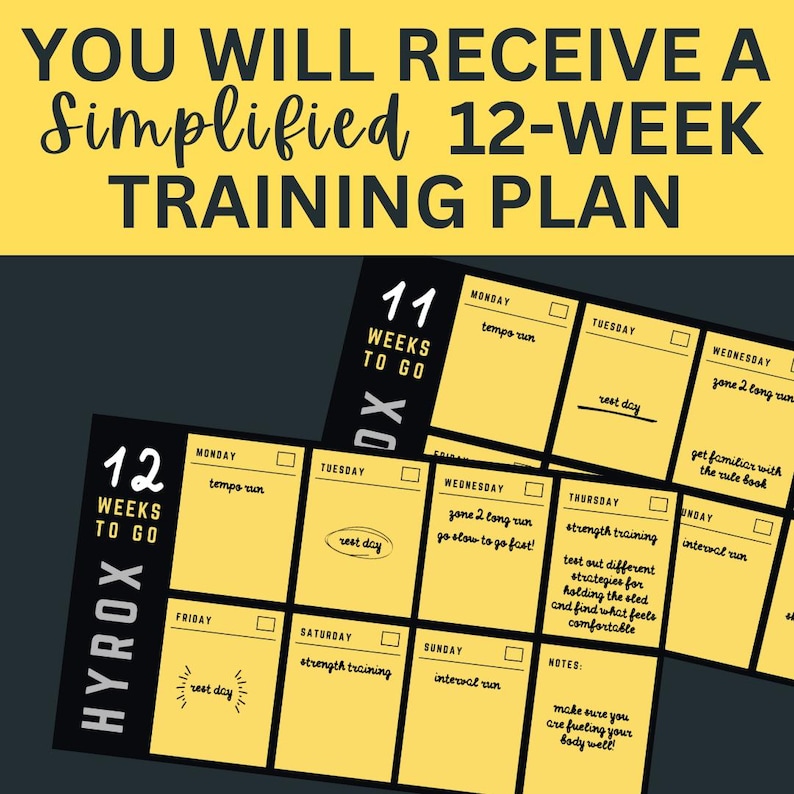 HYROX Training Plan - Etsy