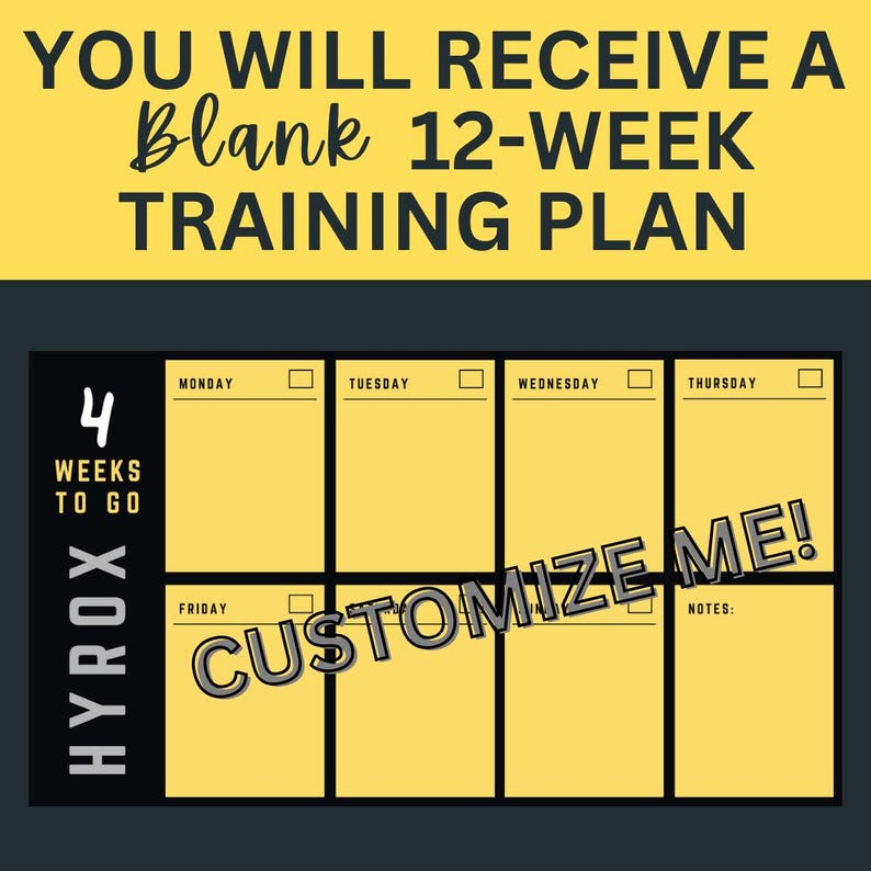 HYROX Training Plan - Etsy