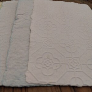 Handmade Paper Embossed Handmade Paper for Junk Journaling or Crafting ...