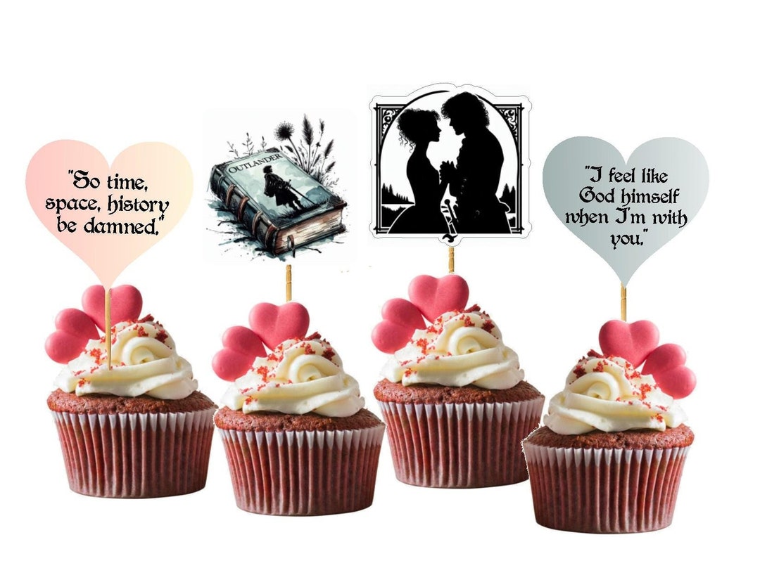 Outlander Cupcake Toppers, Party Food Picks, 12 Pack KIT, Outlander ...