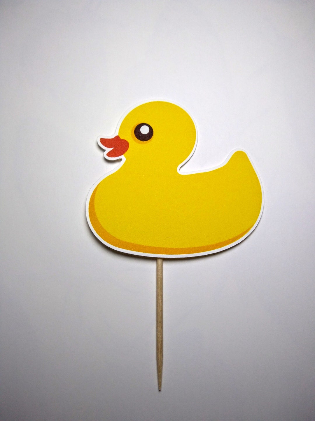 Rubber Ducky Cupcake Toppers, Food Picks, Baby Shower, Ducky Cupcake ...