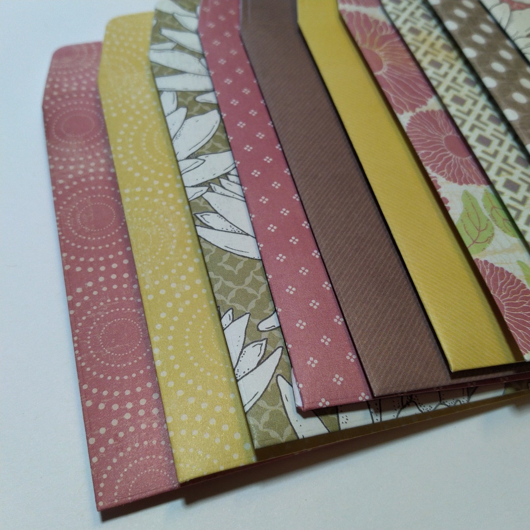 ATC Card Envelopes, Artist Trading Cards Paper Envelopes, 10 Patterned ...