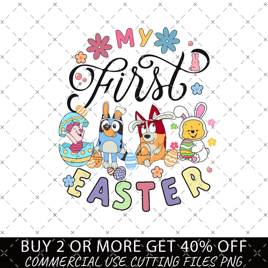Bluey Easter Day Png, Happy Easter Day Png, Bluey Bunny Easter Day Png ...
