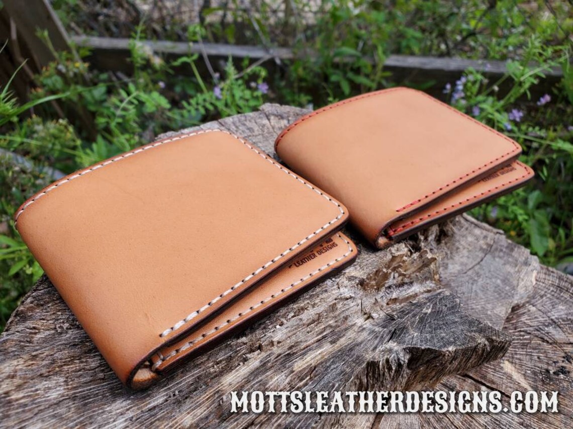 Handcrafted legend Billfold in Natural Vegetable - Etsy