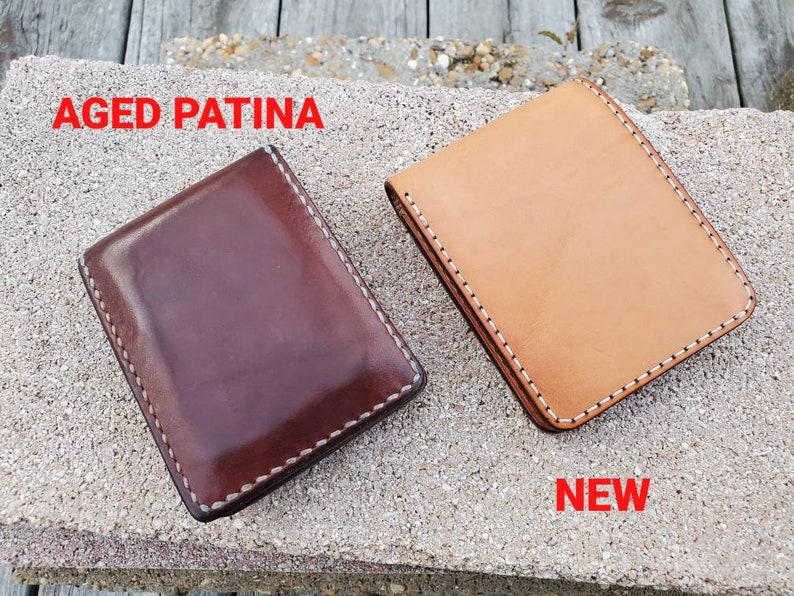 Handcrafted legend Billfold in Natural Vegetable - Etsy