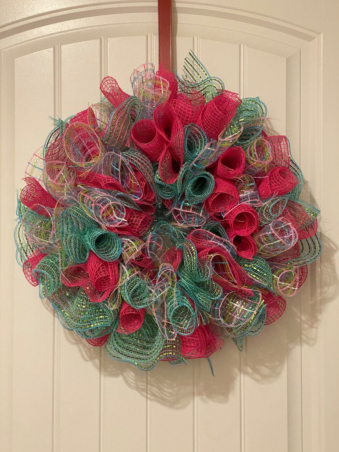 22 DIY Spring Deco Mesh Wreath - Etsy