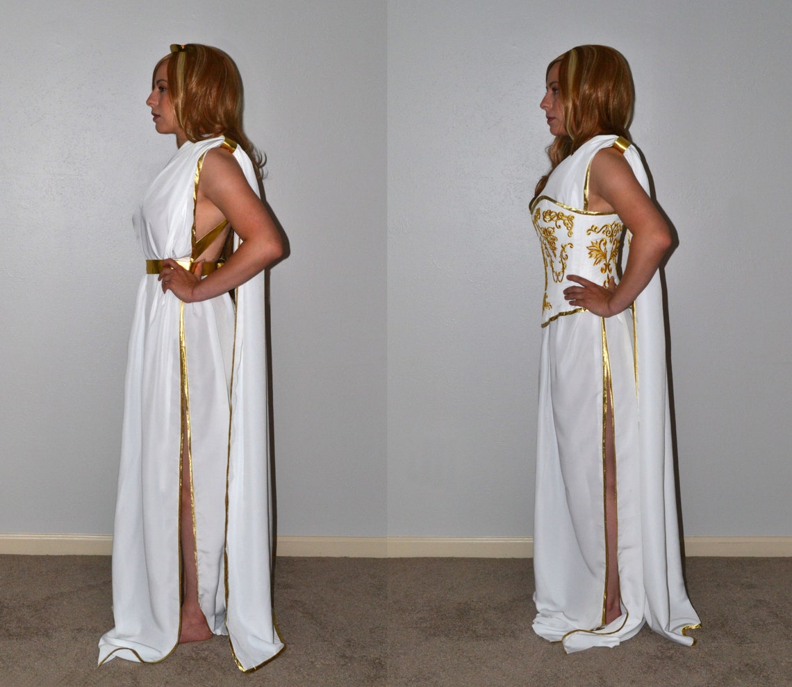 Aphrodite Goddess Dress and Corset - Etsy