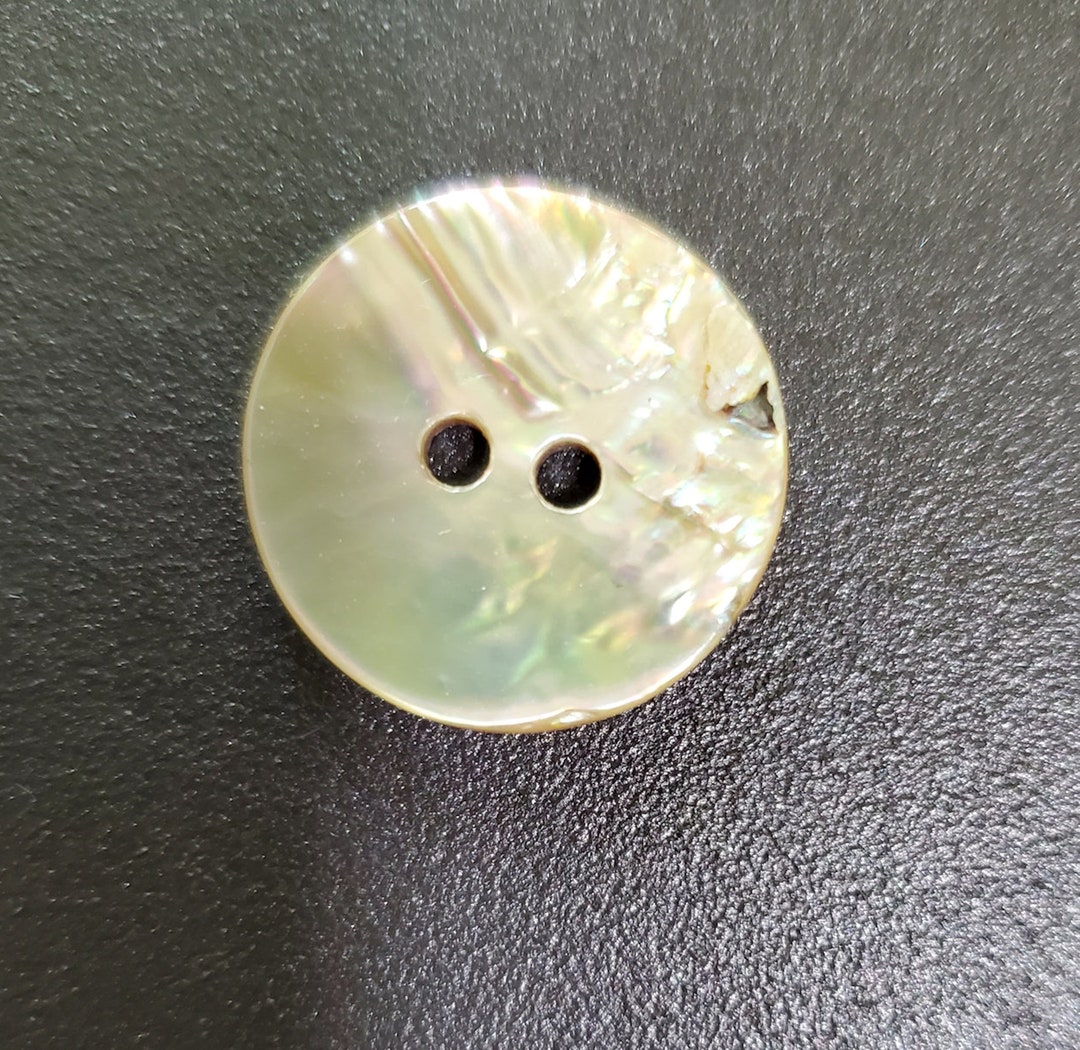 Opalescent Abalone Shell Antique Button 30L - 3/4" - 19mm (B64) - Etsy