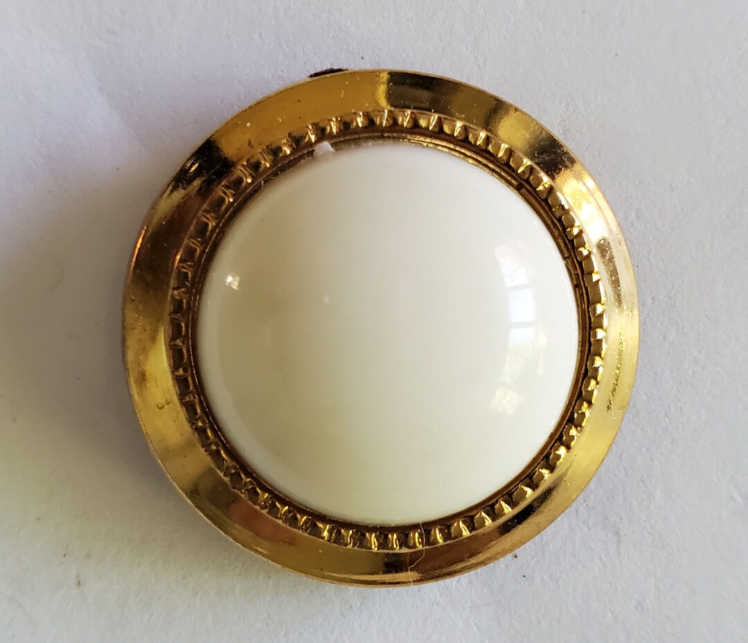 Round 1 Dozen Plastic Copper Color Outer Cream Dome - Shank Back ...