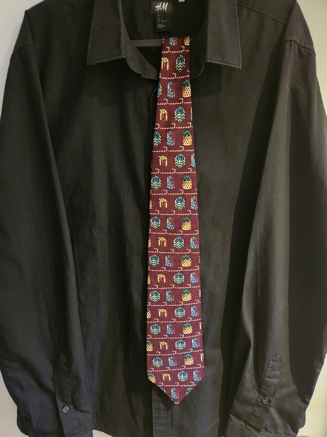 Vintage 80s 90s Mens Christmas Themed Necktie - Etsy