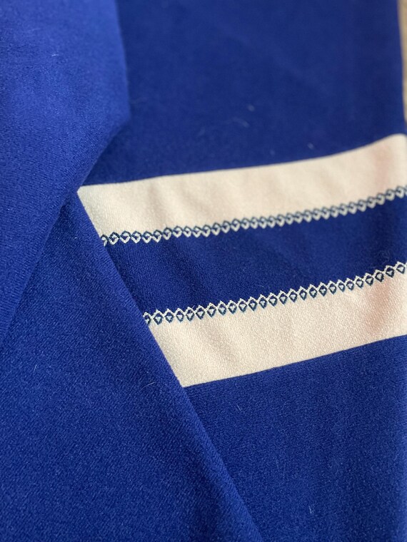 Vintage 1970s Blue House Dress - Gem