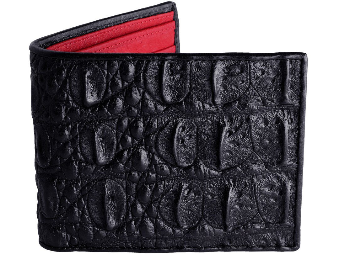 Alligator Wallet Real Alligator Skin Wallet Black Alligator Wallet ...