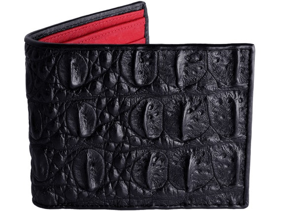 Alligator Wallet Real Alligator Skin Wallet Black - Etsy