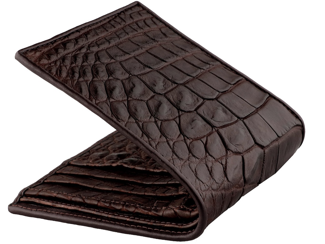 Brown Alligator Wallet Genuine Alligator Leather Wallet - Etsy