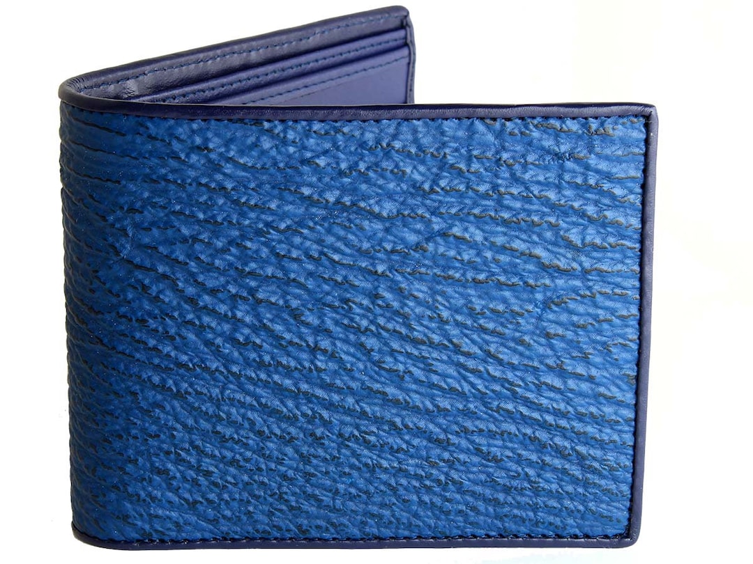 Blue Shark Skin Wallet → Genuine Sharkskin Wallet → Blue Shark Wallet ...